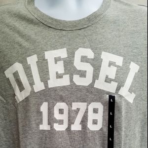 Diesel | Shirts | New Mens Diesel Light Grey Tee Shirt | Poshmark